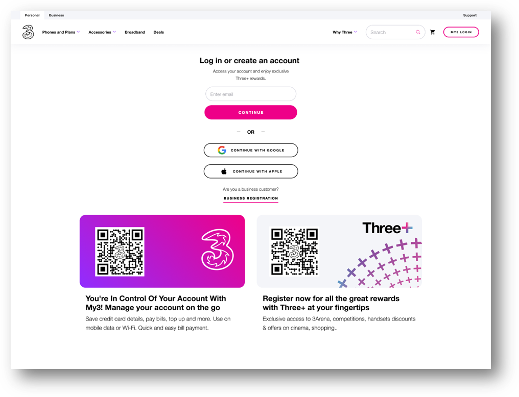 How To: Register for My3